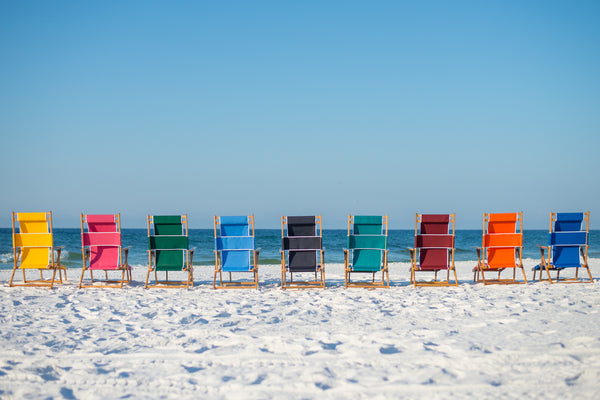 Beach Chairs with Footrest | Wooden Beach Chairs & Footrest – Sunrise ...